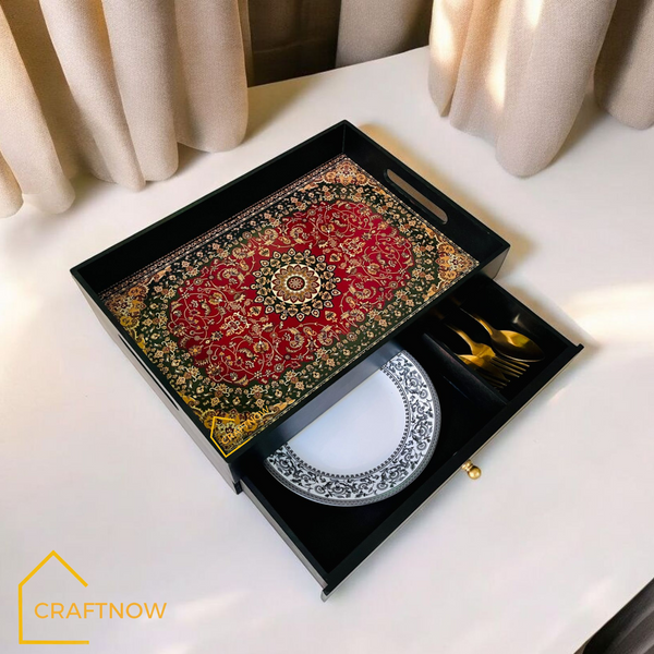 Rectangular Wooden Trays with Chest of Drawer – CRAFTNOW
