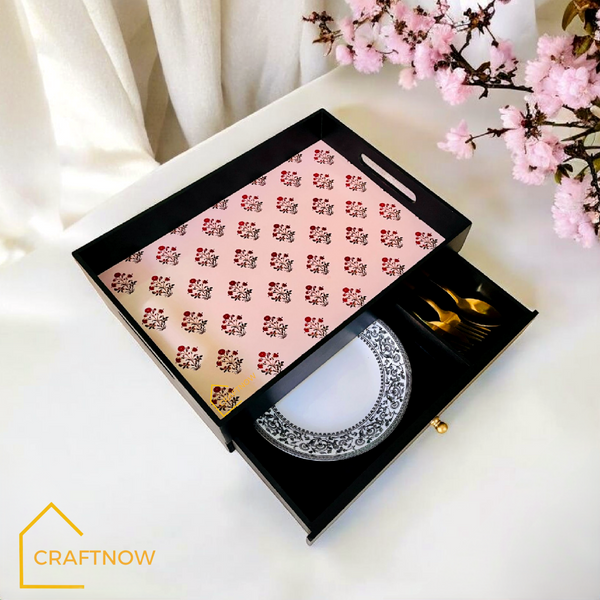 Rectangular Wooden Trays with Chest of Drawer – CRAFTNOW